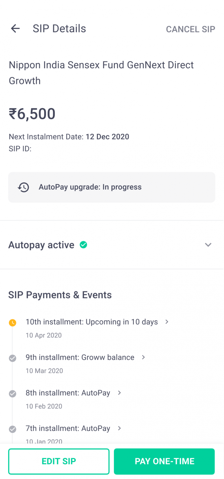 How to Set Up Autopay Via OTP on Groww