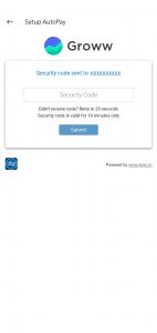 How to Set Up Autopay Via OTP on Groww