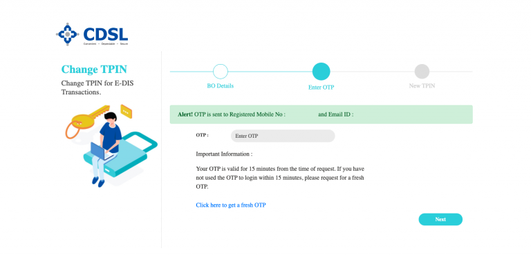TPIN and OTP Based Verification for Selling Stocks