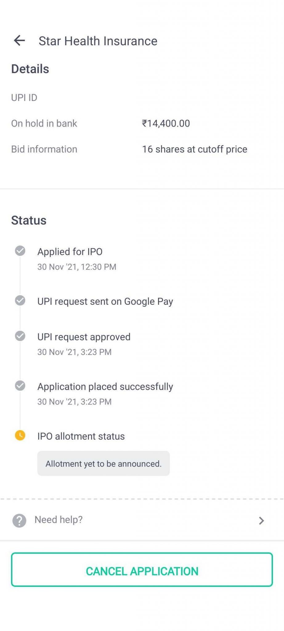 Star Health Insurance IPO Allotment Status Link & Date